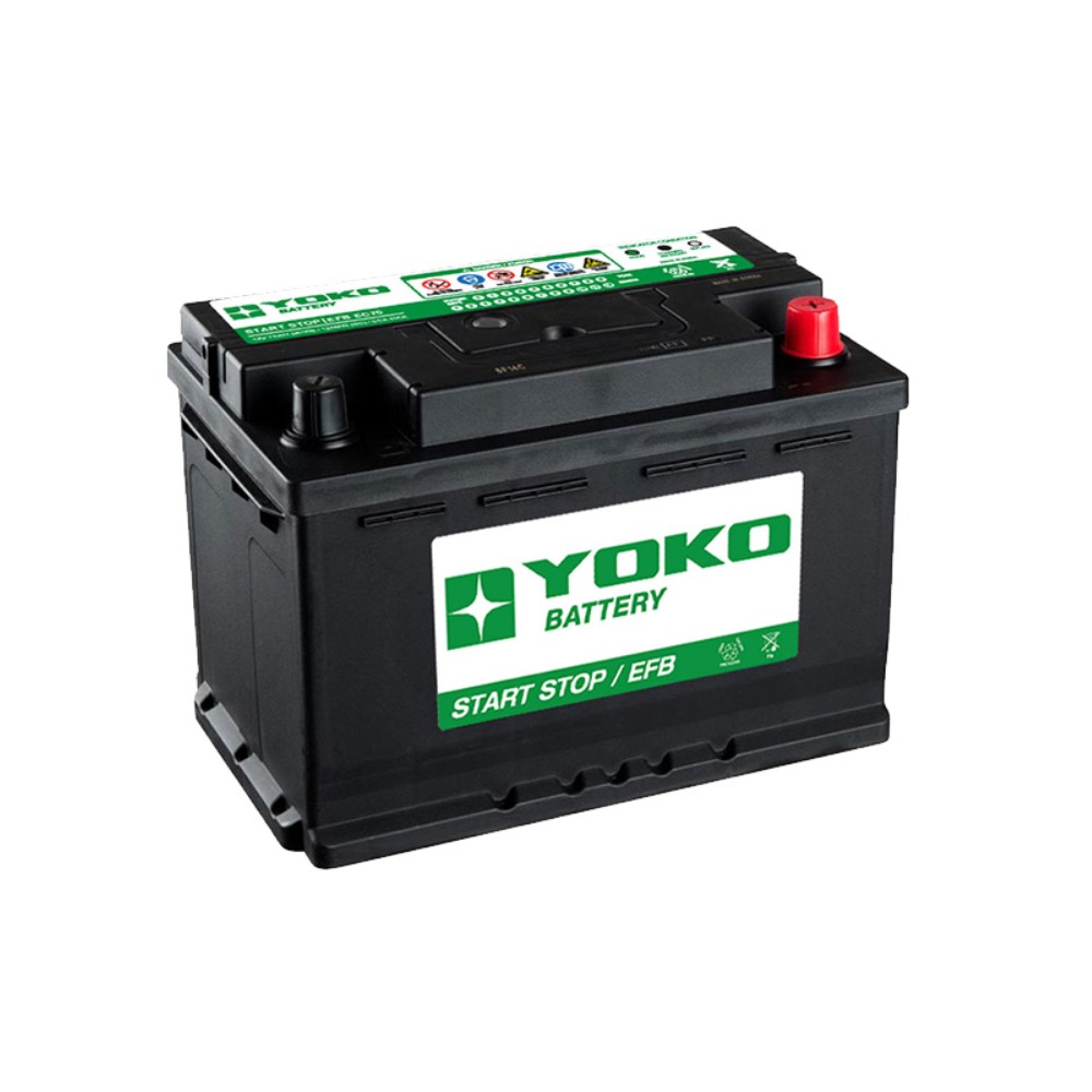 BATERIAS YOKO 70AMP 650 CCA EFB EC70-L3 - Manzor.cl